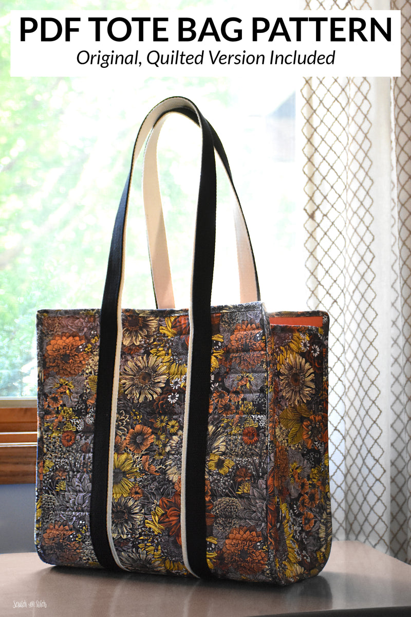 Headline Tote Bag Sewing Pattern + Videos – Scratch and Stitch