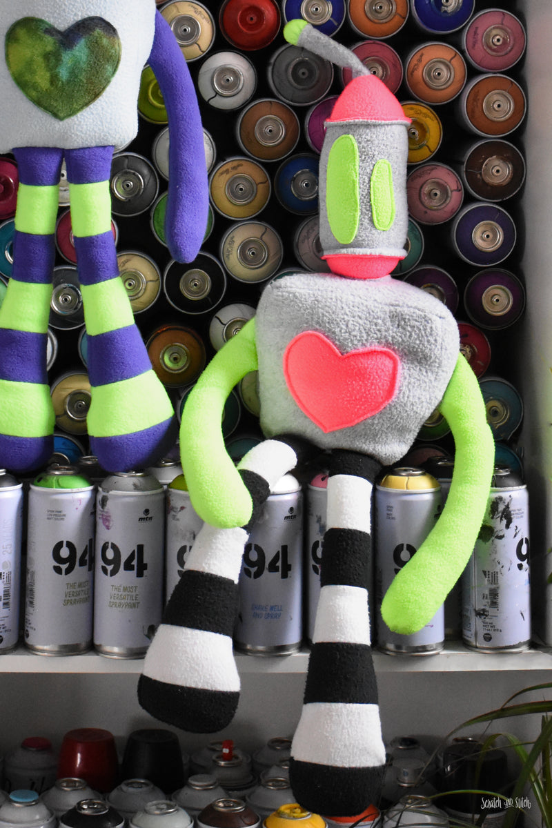 Love Bot Plush Sewing Pattern + Videos – Scratch and Stitch